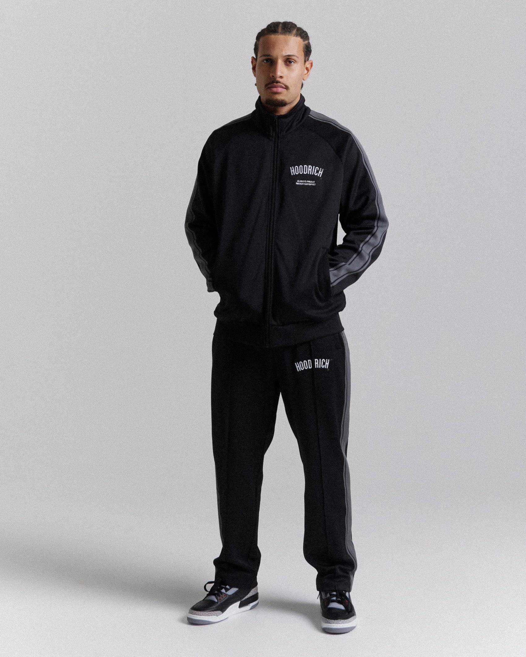 Ignite Track Top - Black/White/Grey