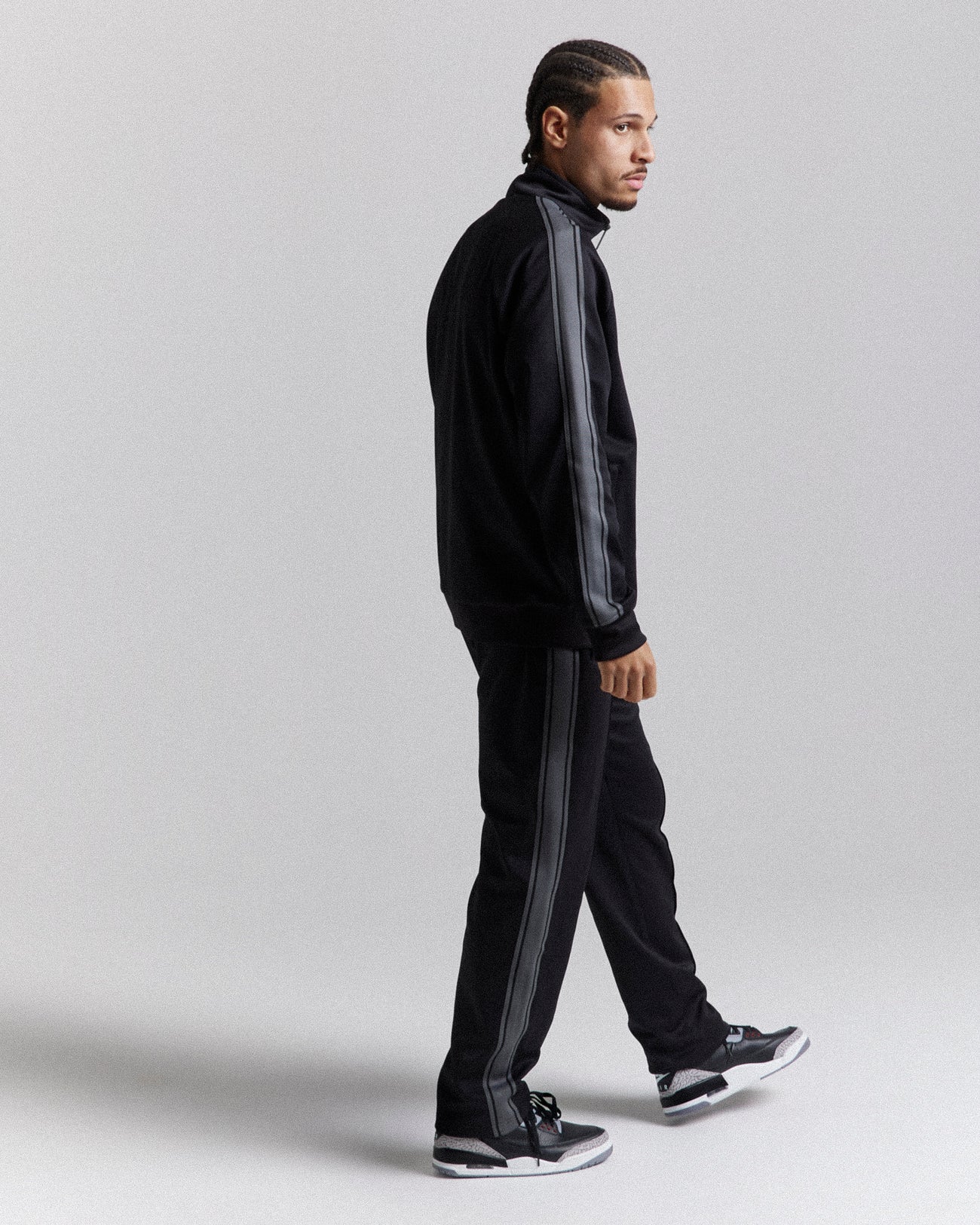 Ignite Track Top - Black/White/Grey