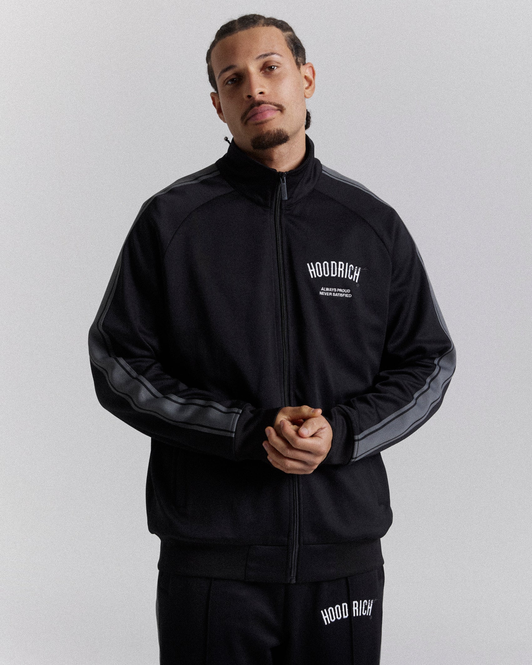 Ignite Track Top - Black/White/Grey