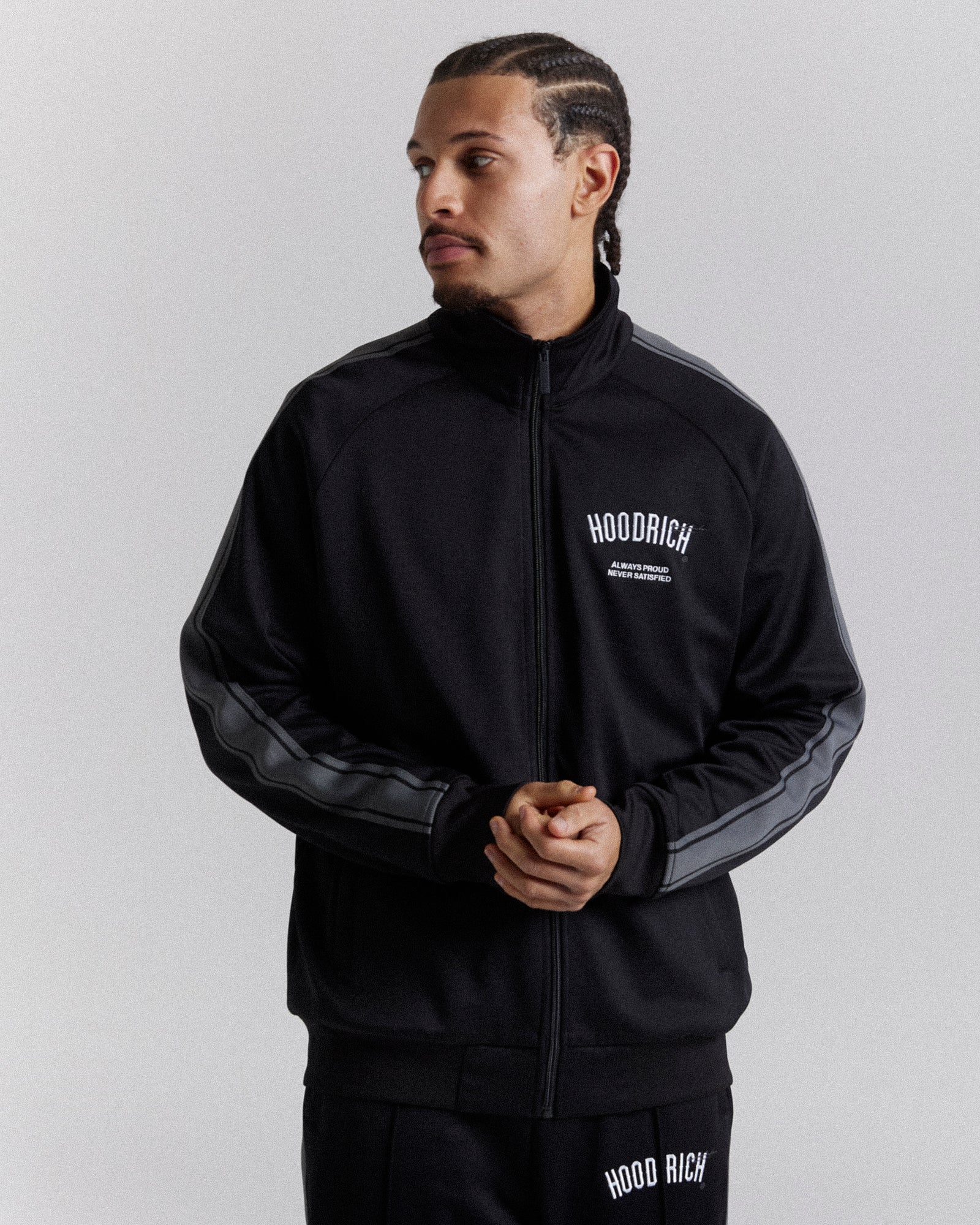 Ignite Track Top - Black/White/Grey