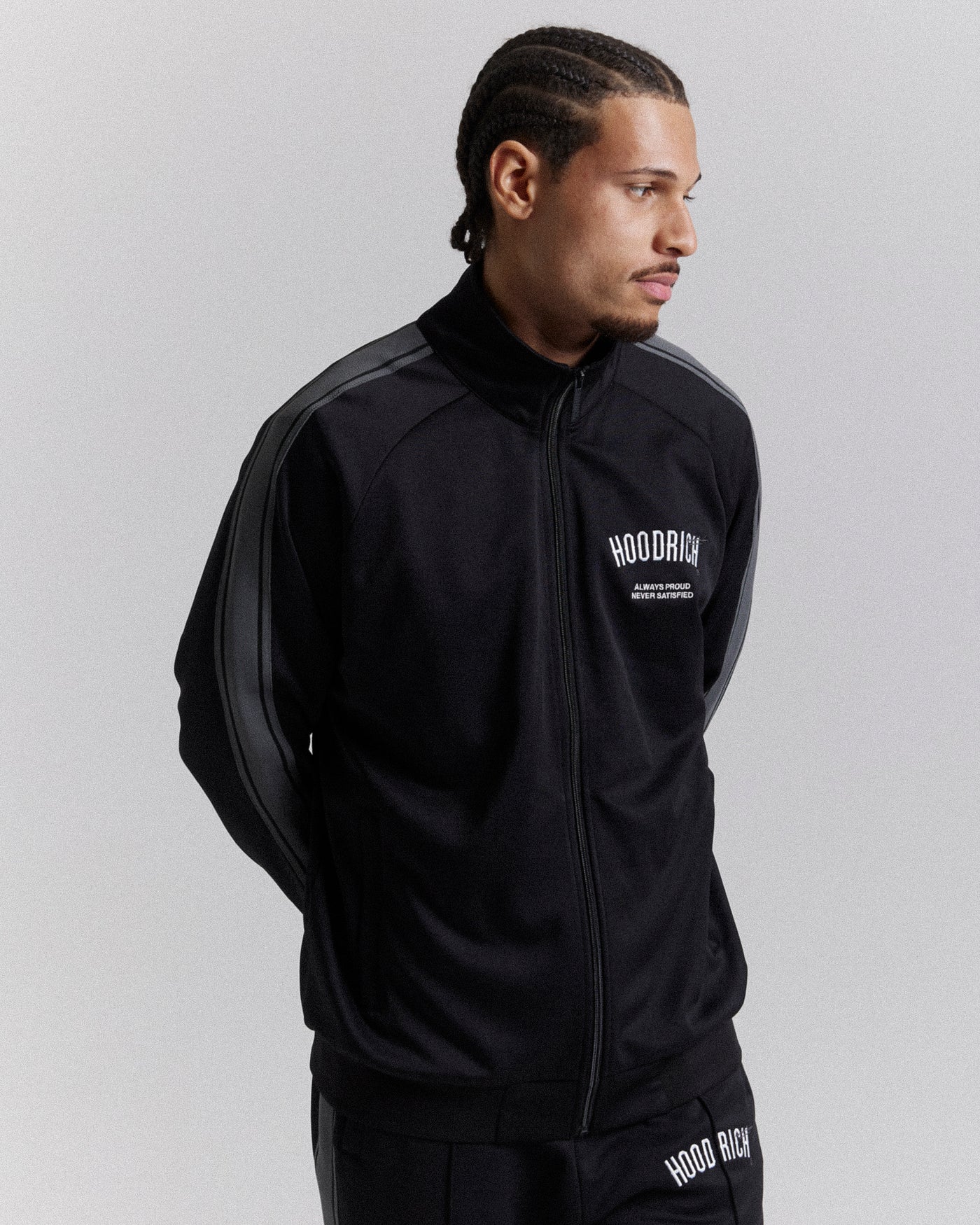 Ignite Track Top - Black/White/Grey